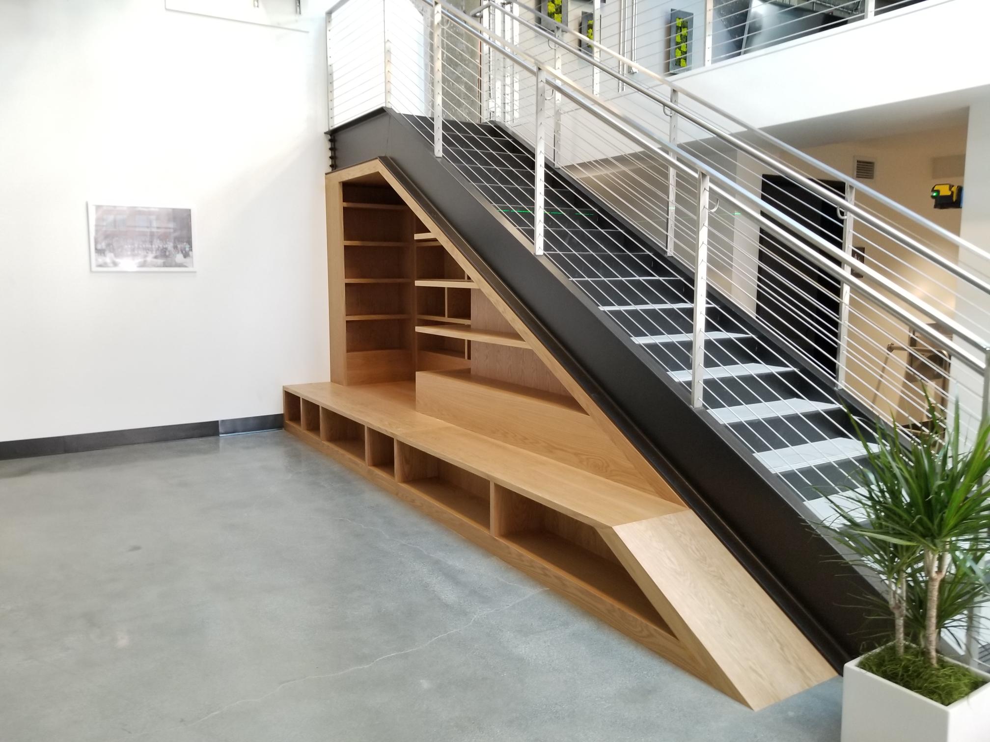 Millwork under the stairs - Elements Manufacturing