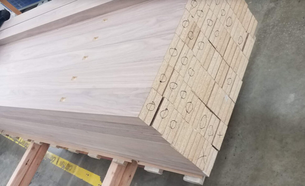 Wood veneer beams, slats and column wraps - Elements Manufacturing